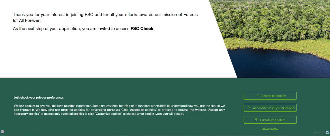 User Guide for Applicants: How to Complete the FSC Check Process | FSC Connect